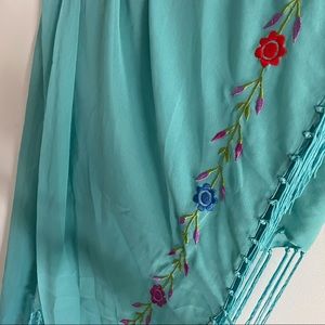 Collection XIIX | Swim | Triangle Fringe Sarong Wrap Swimsuit Cover Up ...